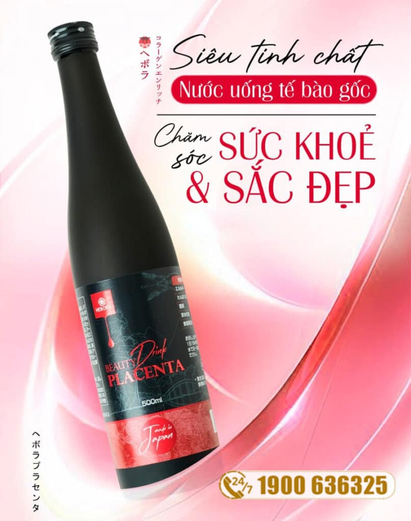 Hebora Placenta - Nước Uống Tế Bào Gốc Nhau Thai Hebora Nhật Bản