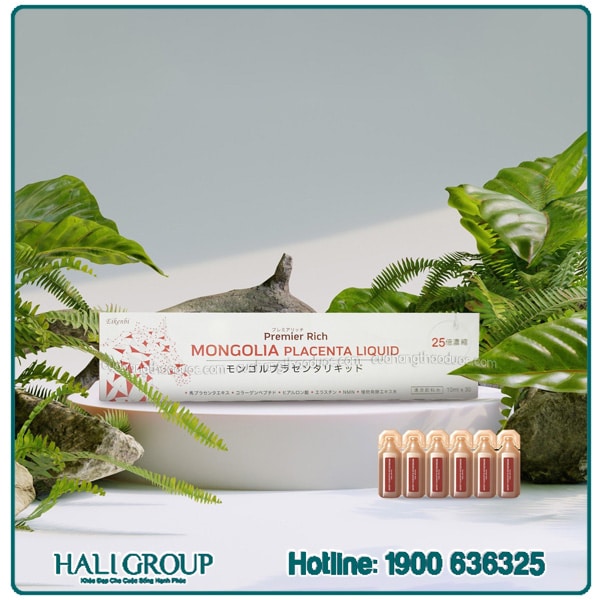Mongolia Placenta Liquid Eikenbi - Hộp 30 Ống*10ml