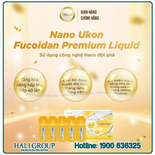 Nước Nghệ Ukon Premium Liquid Eikenbi - Nano Ukon Fucoidan