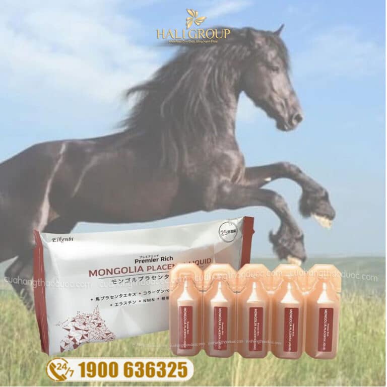 Mongolia Placenta Liquid Eikenbi - Hộp 30 Ống*10ml
