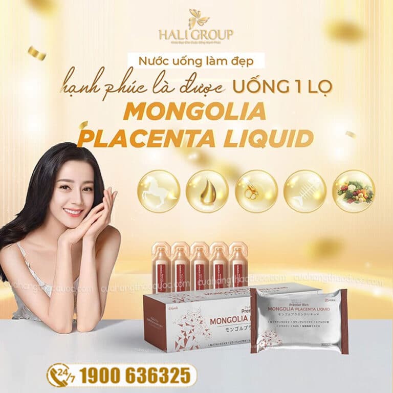 Mongolia Placenta Liquid Eikenbi - Hộp 30 Ống*10ml
